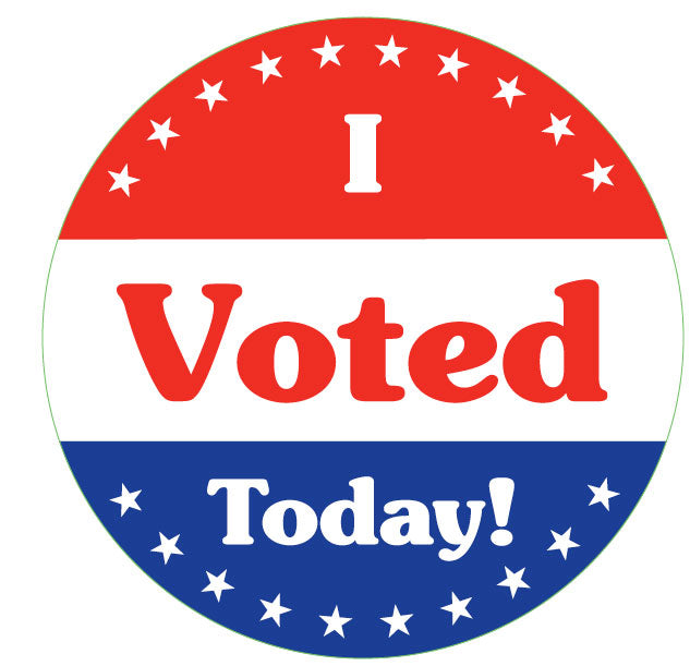 I Voted Today Stickers (#7148) | Bay Tech Label®